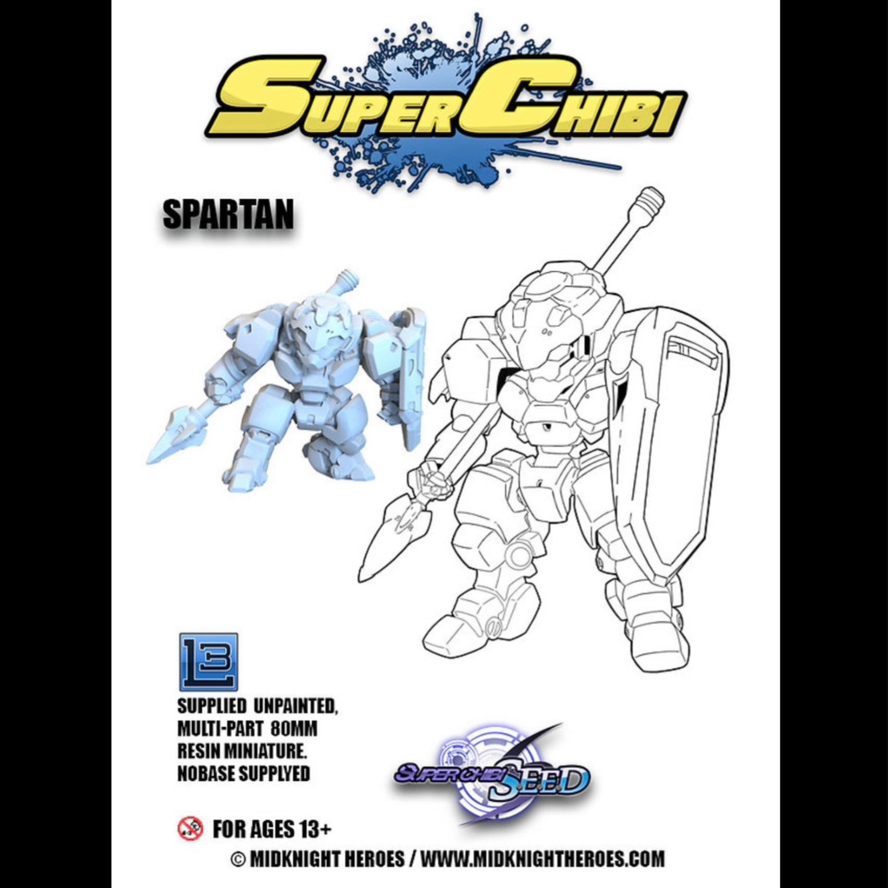 MH - SPARTAN [Super Deformed Mech Warrior] | Board Miniatures Hobby Store