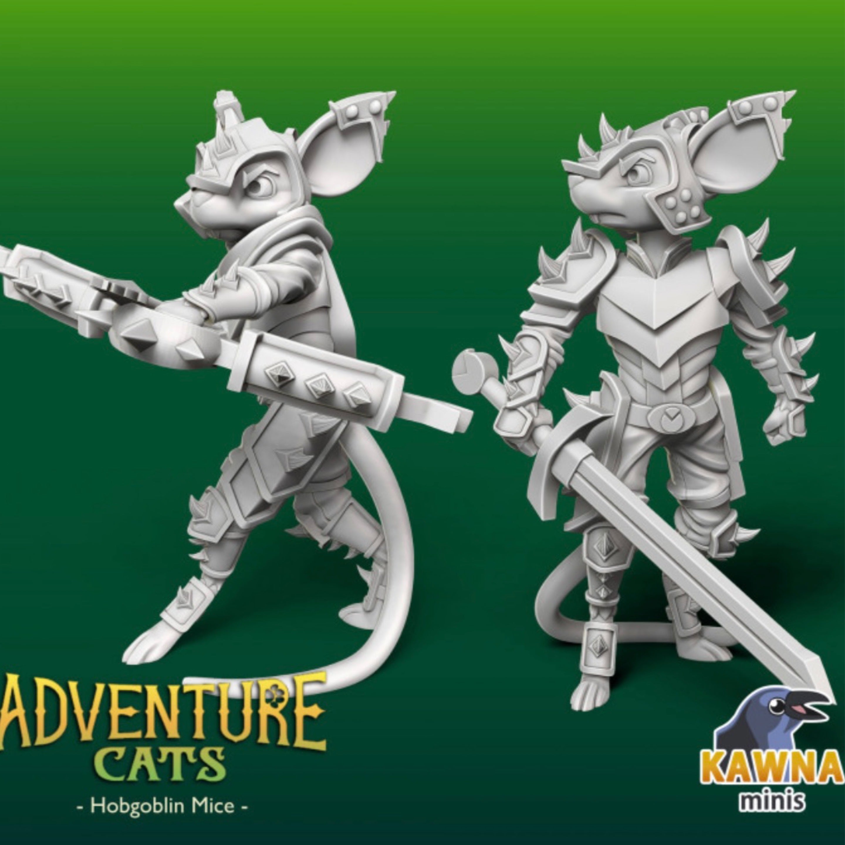 Adventure Cats Hobgoblins Archer Fighter Mice Set Board Miniatures Adventure Cats Hobgoblins Archer Fighter Mice Set Board Miniatures